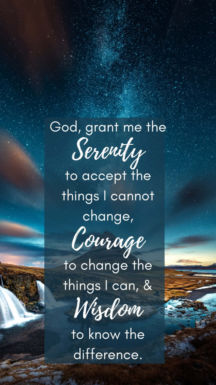 Serenity Prayer - God Inspired Blog